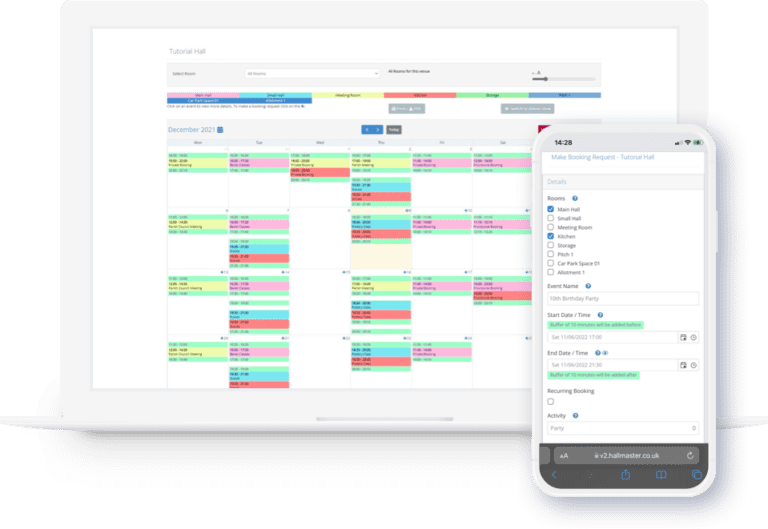 Community Centre Booking & Reservation System | Hallmaster Ltd
